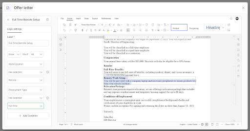 Use Conditional Logic to Show or Hide Content in Your Streamline Documents – Streamline